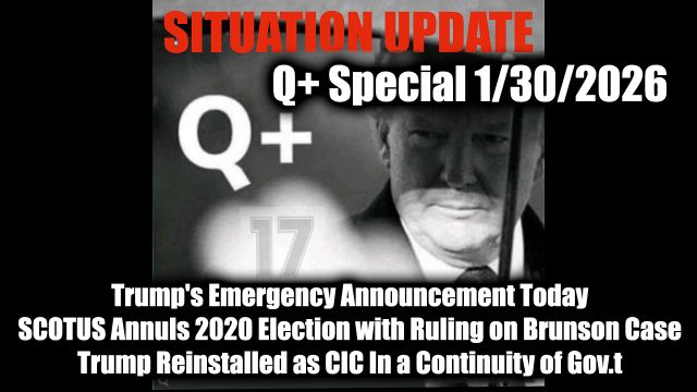 Situation Update 1.30.26 - Trump's Emergency Announcement Today, SCOTUS ...