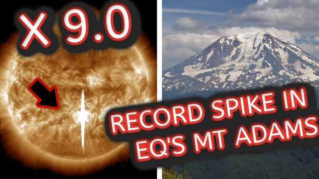 Huge Increase in Solar Activity & Earthquakes Around Mt Adams Volcano ...