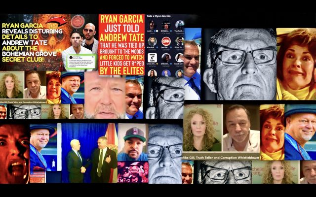 Andrew Tate Alex Jones Ryan Garcia Mike Gill Michelle Moore William ...