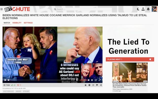 Biden Normalizes White House Cocaine Merrick Garland Normalizes Using ...