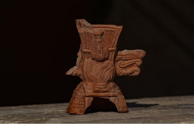 Unique Incense Burner Of Serapis, The Greco-Egyptian Sun God, Found In ...